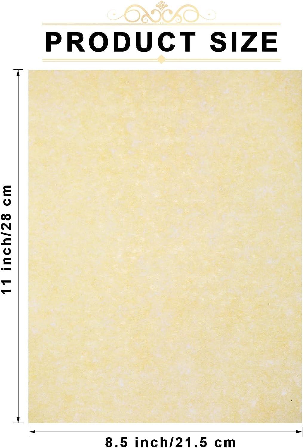 200 Sheets Old Age Parchment Paper 8.5 x 11 Inch Standard Letter ...