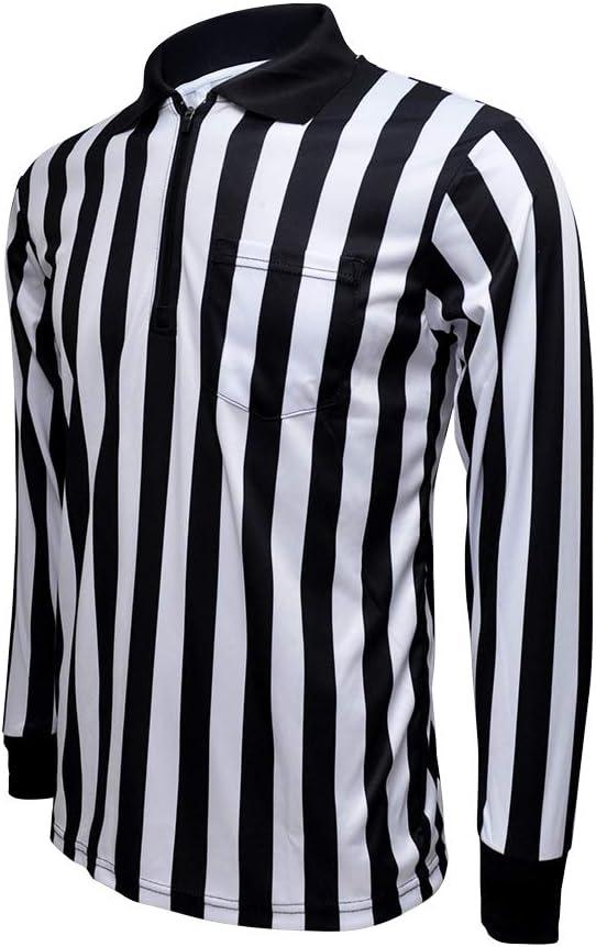 TOPTIE Pro-Style Referee Shirt | Men's Official Long Sleeve Black ...