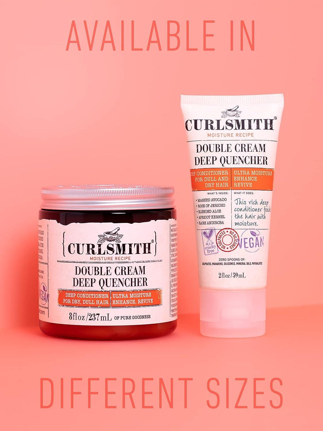 CURLSMITH Double Cream Deep Quencher - Vegan Moisturizing Deep ...