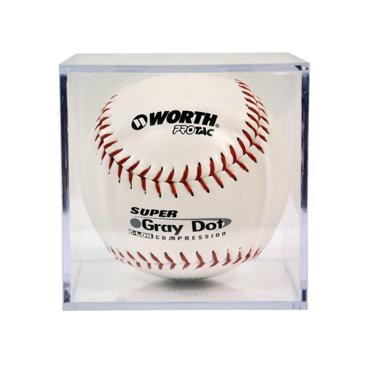 SAFTGARD SUPPLIES Softball Display Case Holder - Square Cube Design ...