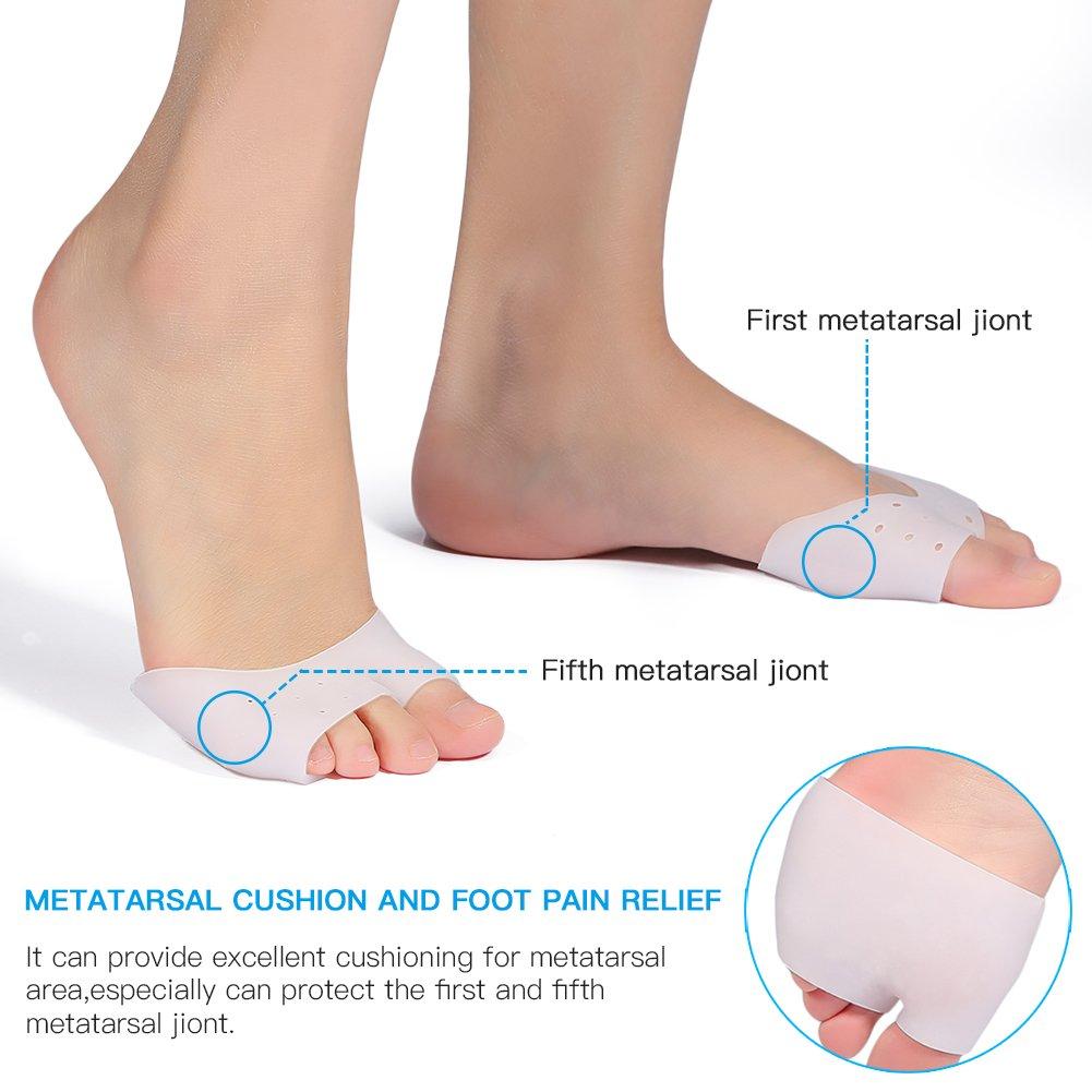 Metatarsal Support Gel Silicone Toe Cover Protector - Hallux Valgus ...