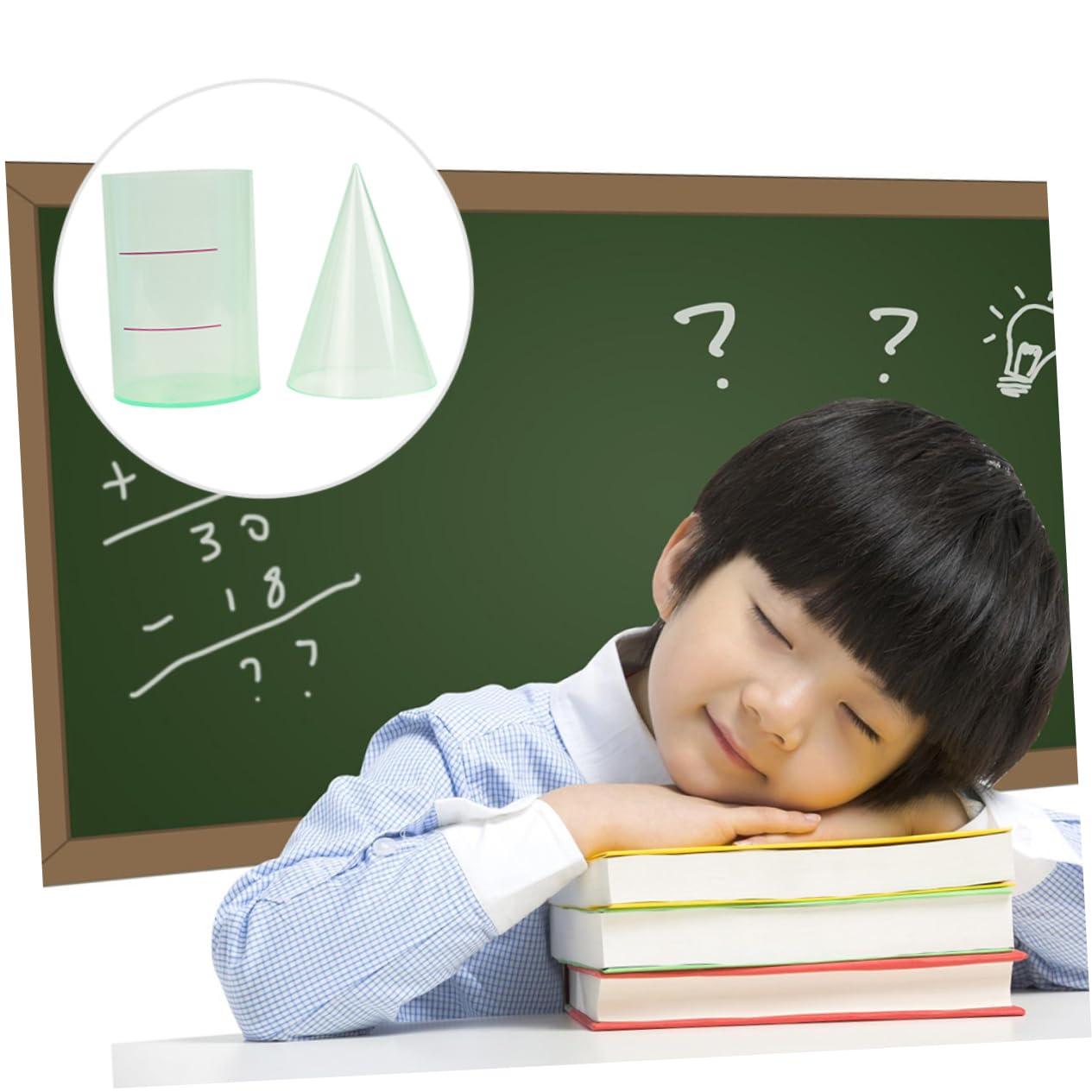 Lurrose 2 STK Cylinder Cone - Transparent Geometric Model for Math ...
