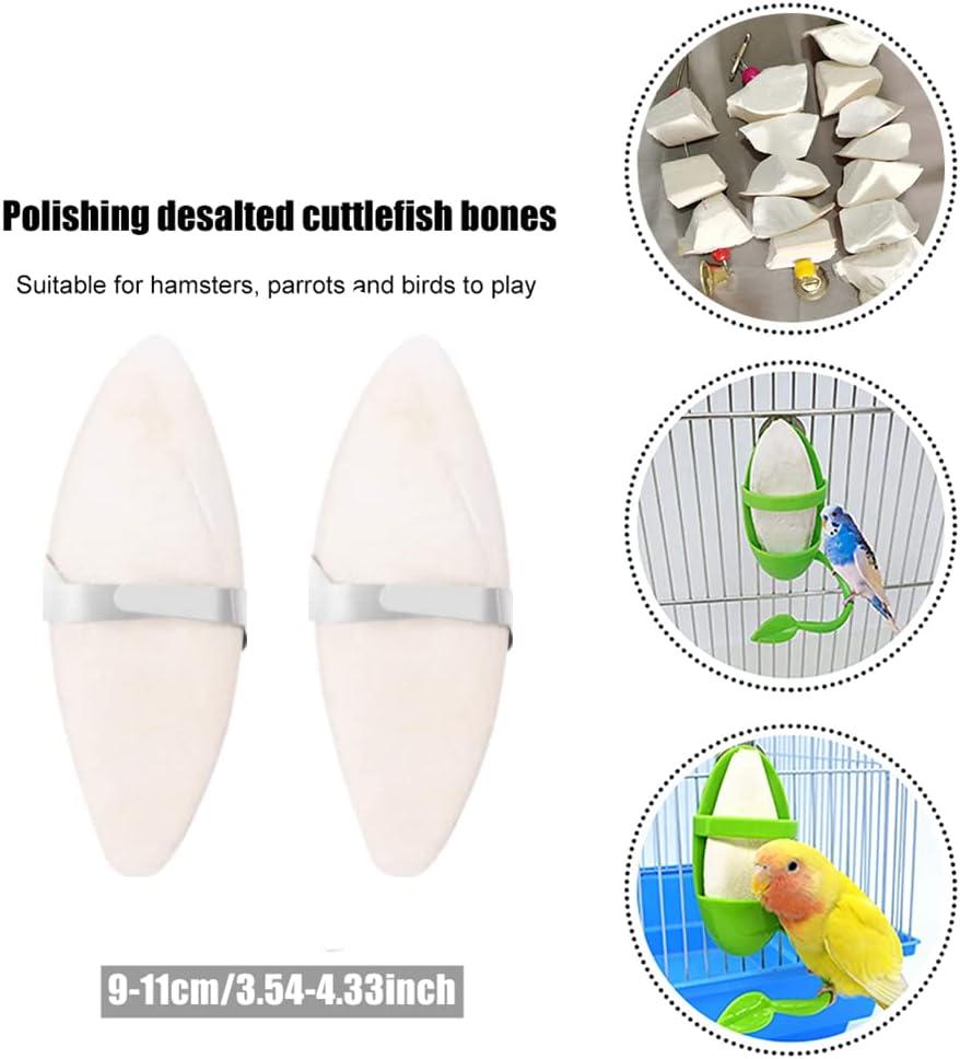 6 Pieces Bird Cuttlebone Toys Parrot Chew Calcium Toy Chewing ...