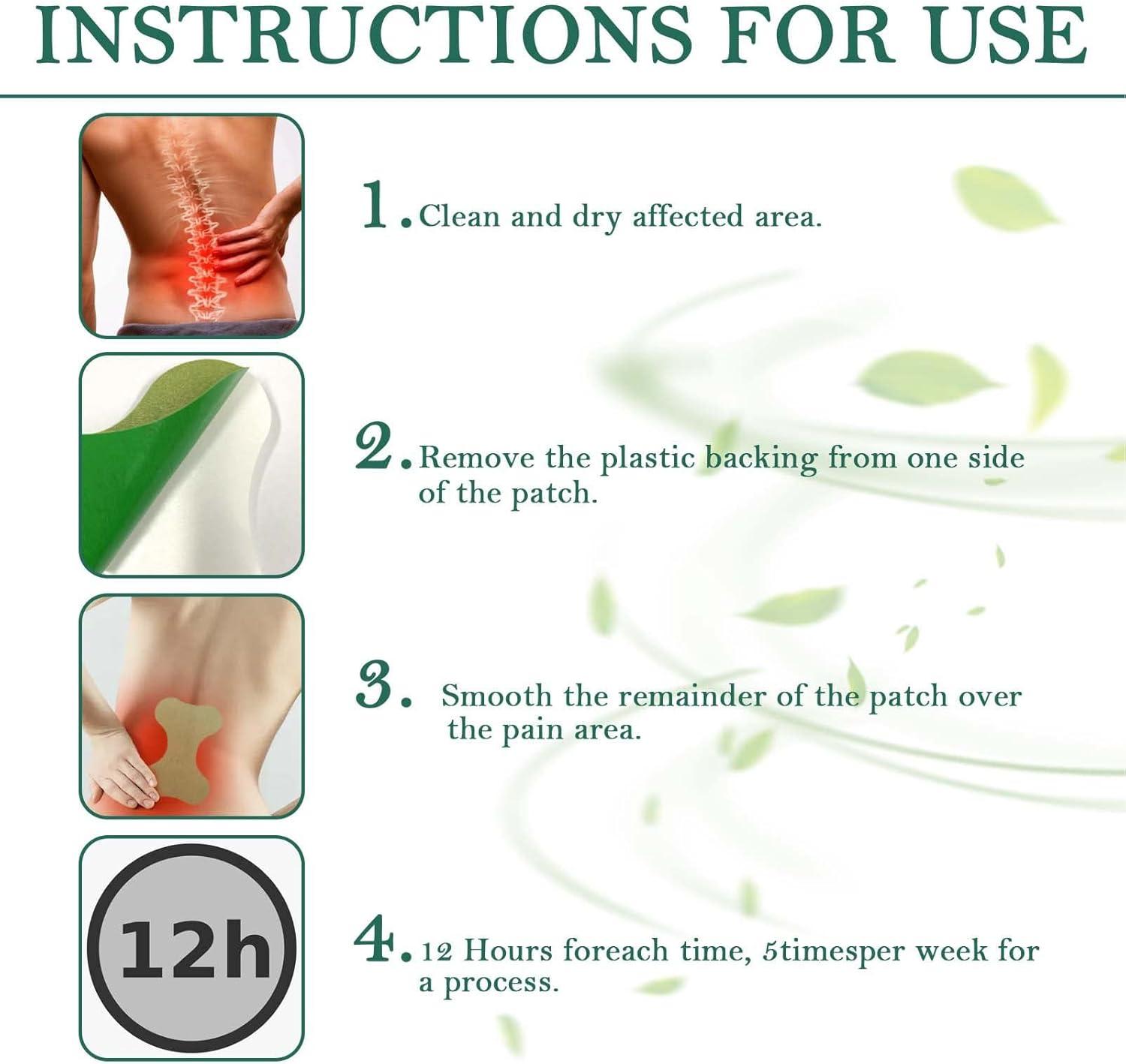 24-Pack Pain Relief Plasters | Heating Pads for Back Shoulder & Waist ...