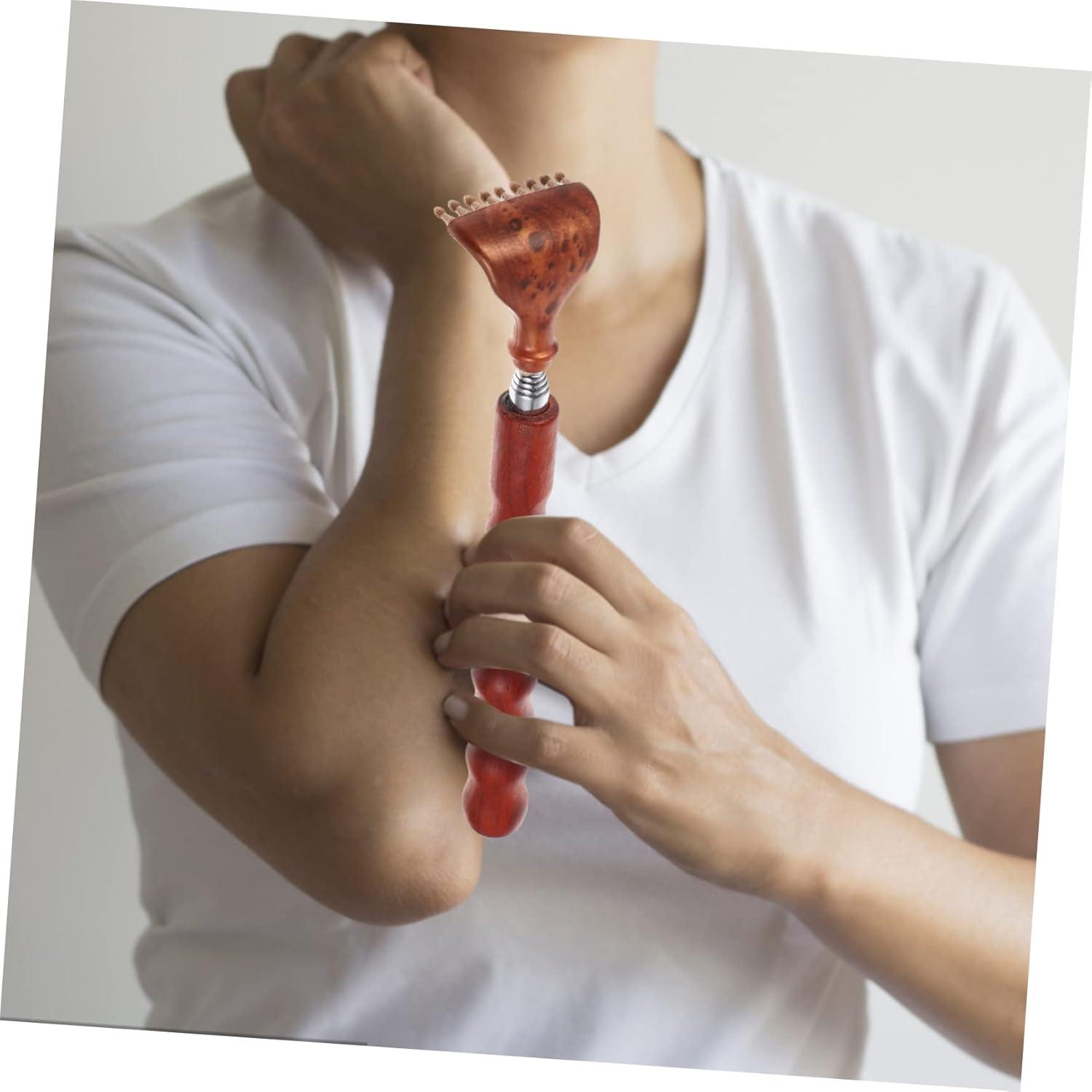 Ultechnovo Adjustable Wooden Back Scratcher & Massager | Travel ...