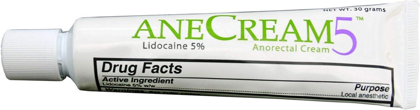 AneCream5 5% Lidocaine Numbing Cream - Maximum OTC Strength Medical ...