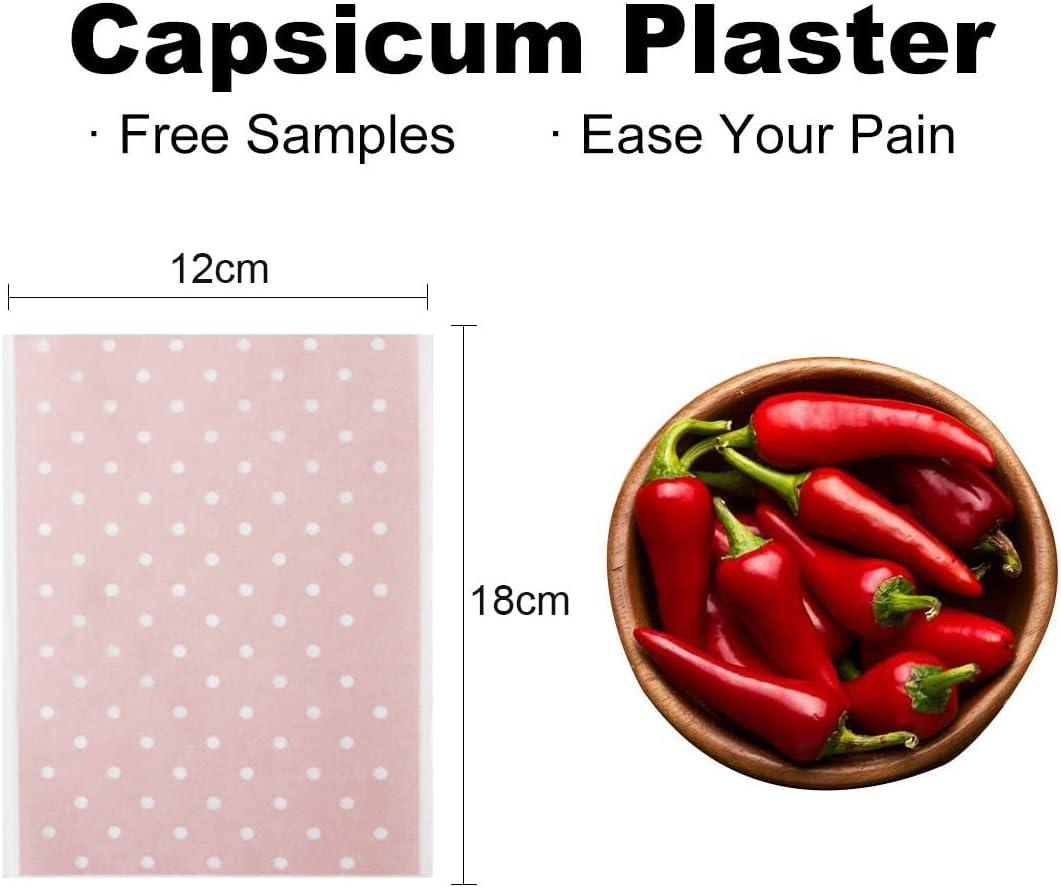 24 Pcs Capsicum Plaster for Pain Relief (7.09 x 4.72 in) - Large Porous ...