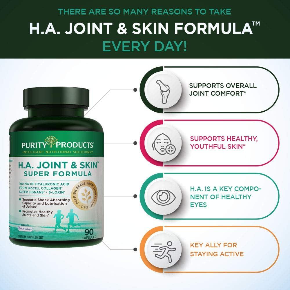 Purity Products H.A. Joint and Skin Super Formula - 90 Capsules ...