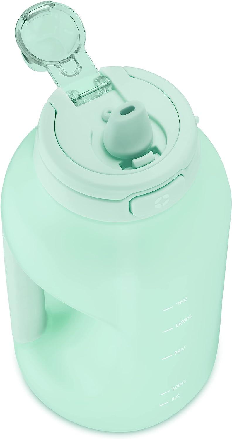 Ello Hydra Half Gallon Jug - 64oz with Time Marker, Handle & Silicone ...