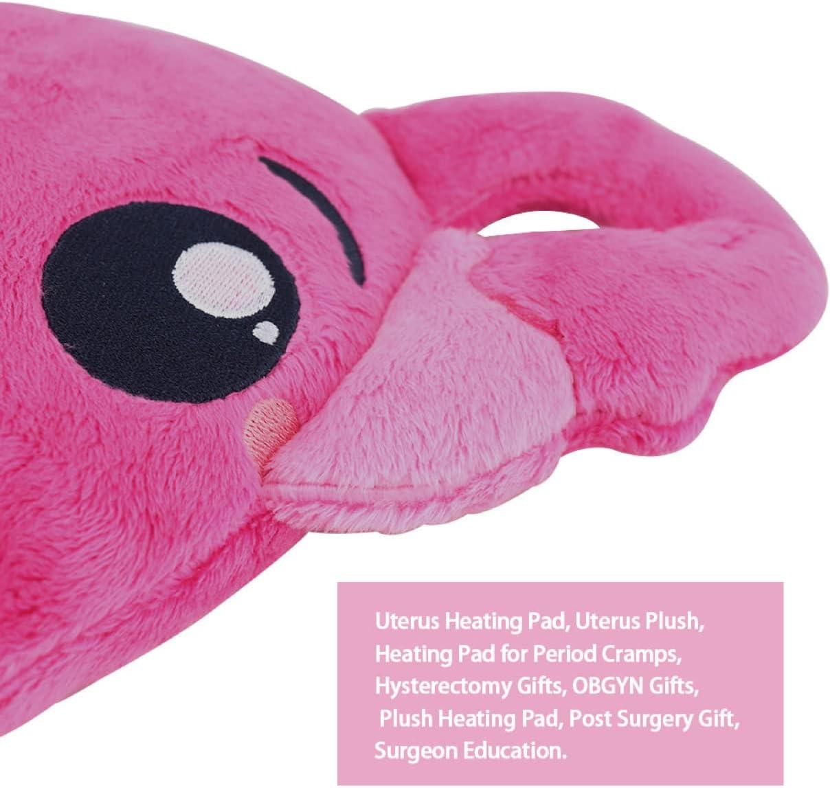 Uterus Plush Heating Pad for Period Cramps Hysterectomy Gifts OBGYN ...