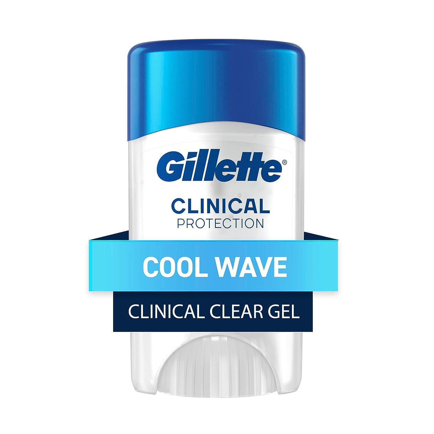 Gillette Clinical Strength Clear Gel Men's Antiperspirant and Deodorant ...