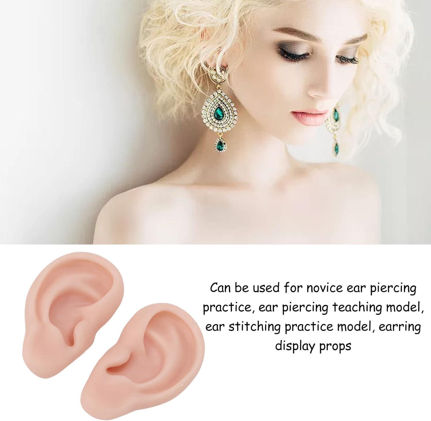 Silicone Human Ear Model Realistic Practice Experience Easy Use Soft ...