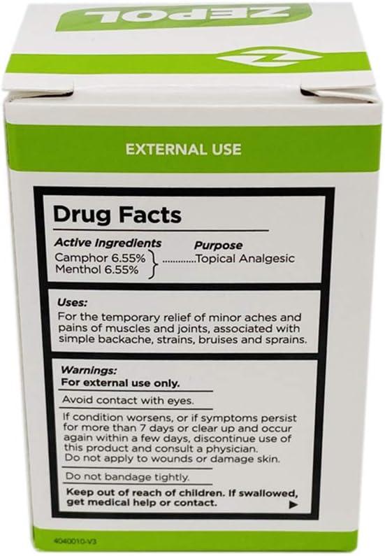 Zepol Topical Analgesic Ointment 1 oz - Fast-Acting Pain Relief | Buy ...