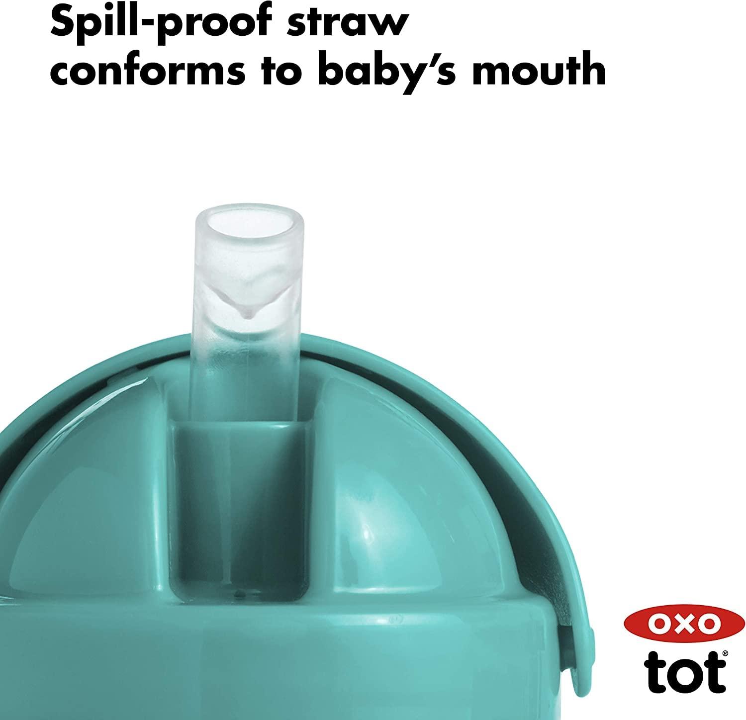 OXO Tot 6oz Transitions Straw Cup with Handles - Teal | BPA-Free | Buy Now with Express ...