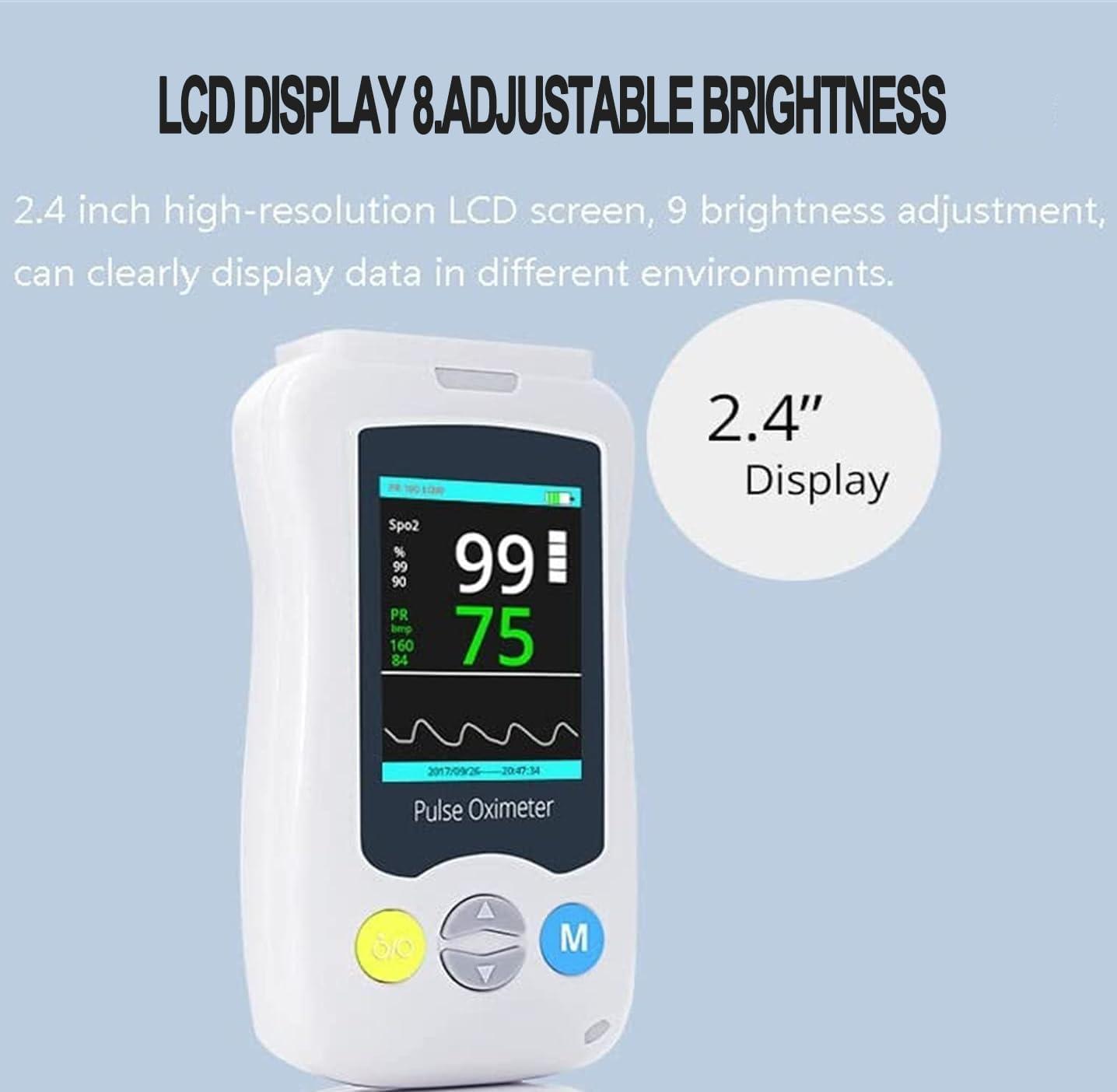 Buy GKPLY Handheld Pulse Oximeter - Portable Oxygen Monitor with 2.4 ...