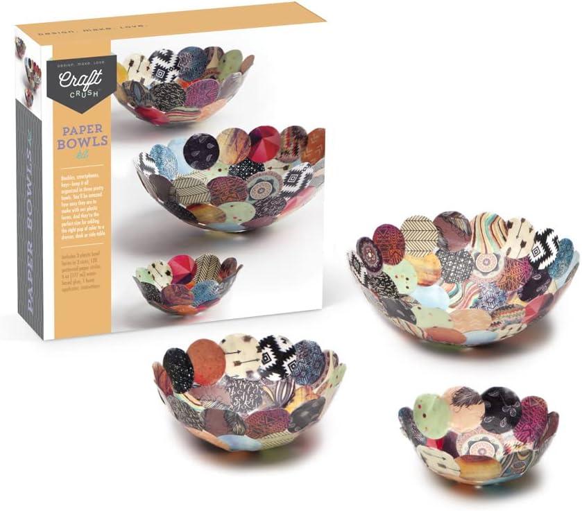 Craft Crush Paper Bowls Kit - Create 3 Unique Decorative Bowls | Buy ...