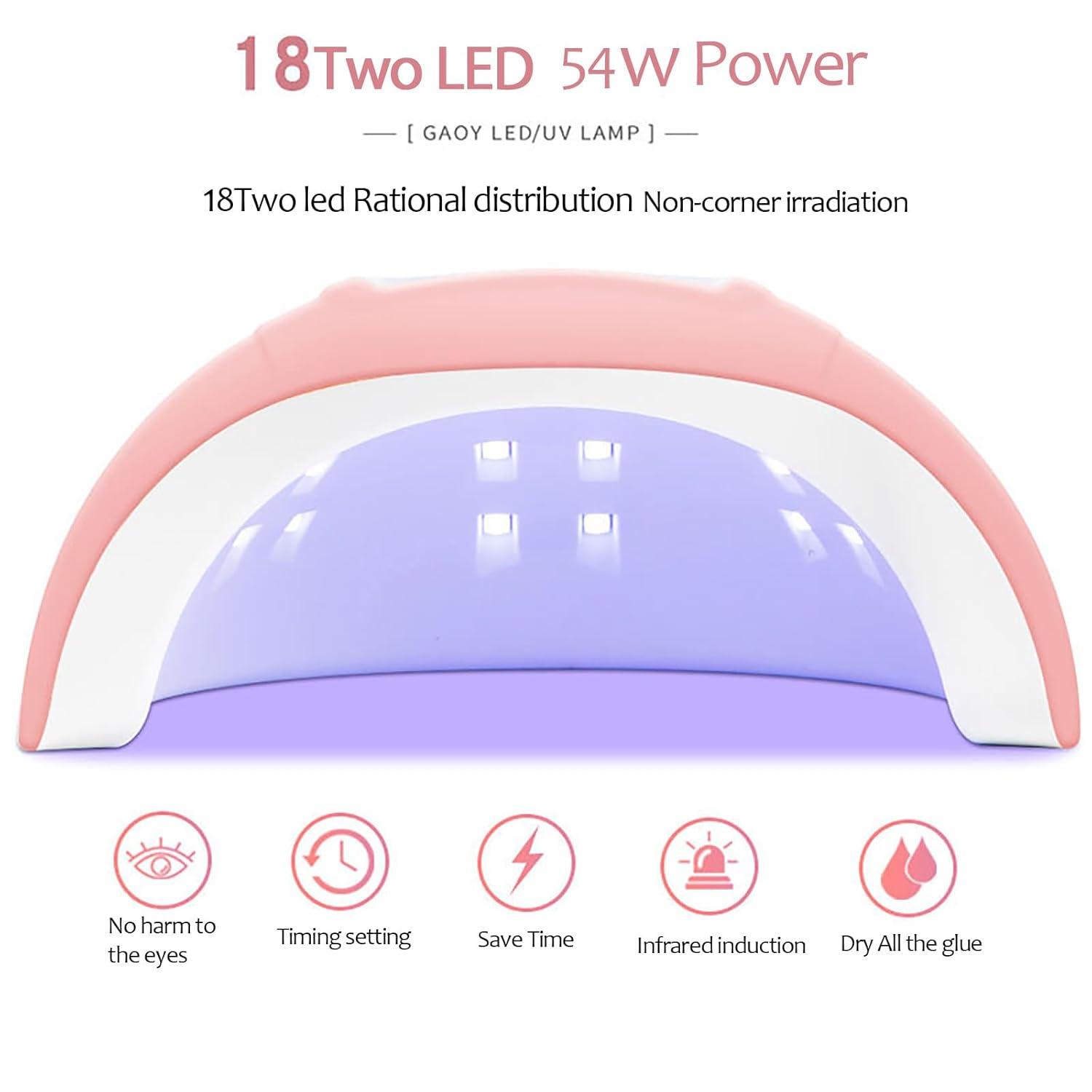 FUNSHOWCASE 54W LED UV Lamp - Portable Curing Tool for Epoxy Resin & Silicone Molds - Infrared ...