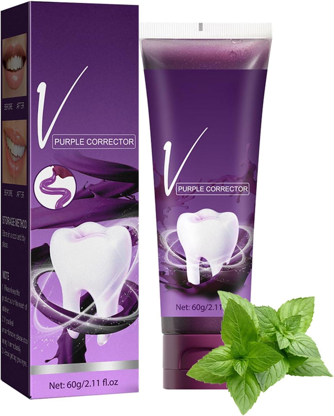 Whitening Toothpaste - Purple Teeth Whitening Formula for Deep Stain ...