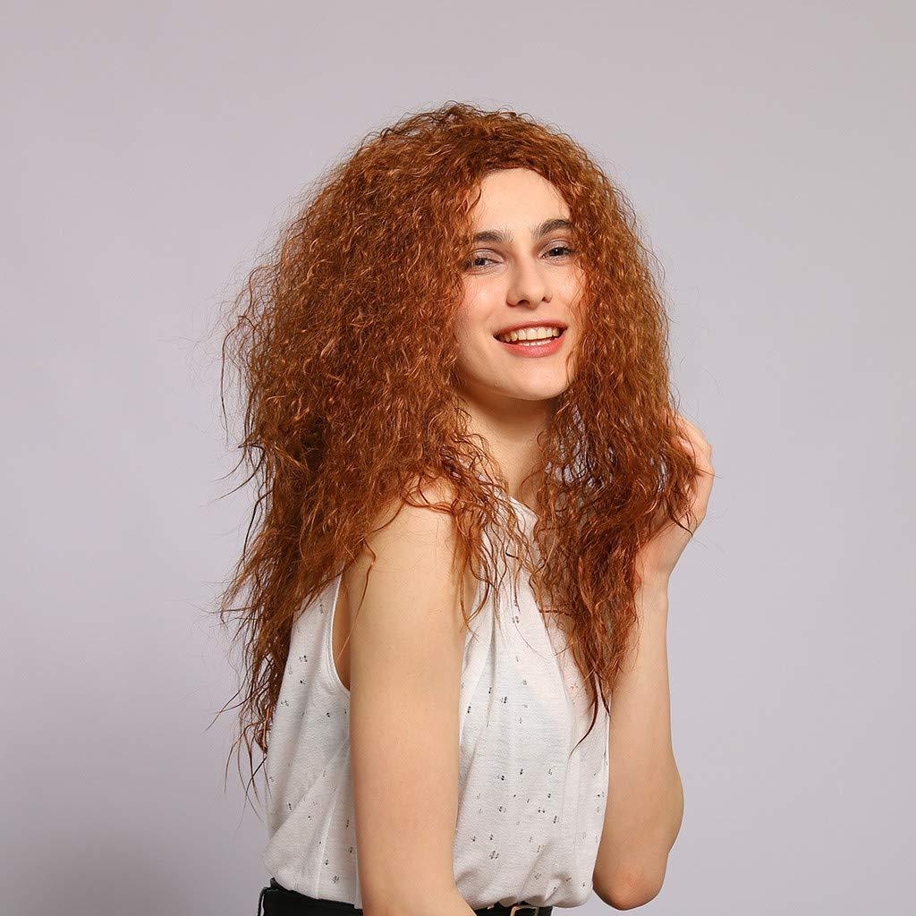 Afro Wig for Women | Wavy Curly Long Synthetic Hair | Perfect for 60s ...
