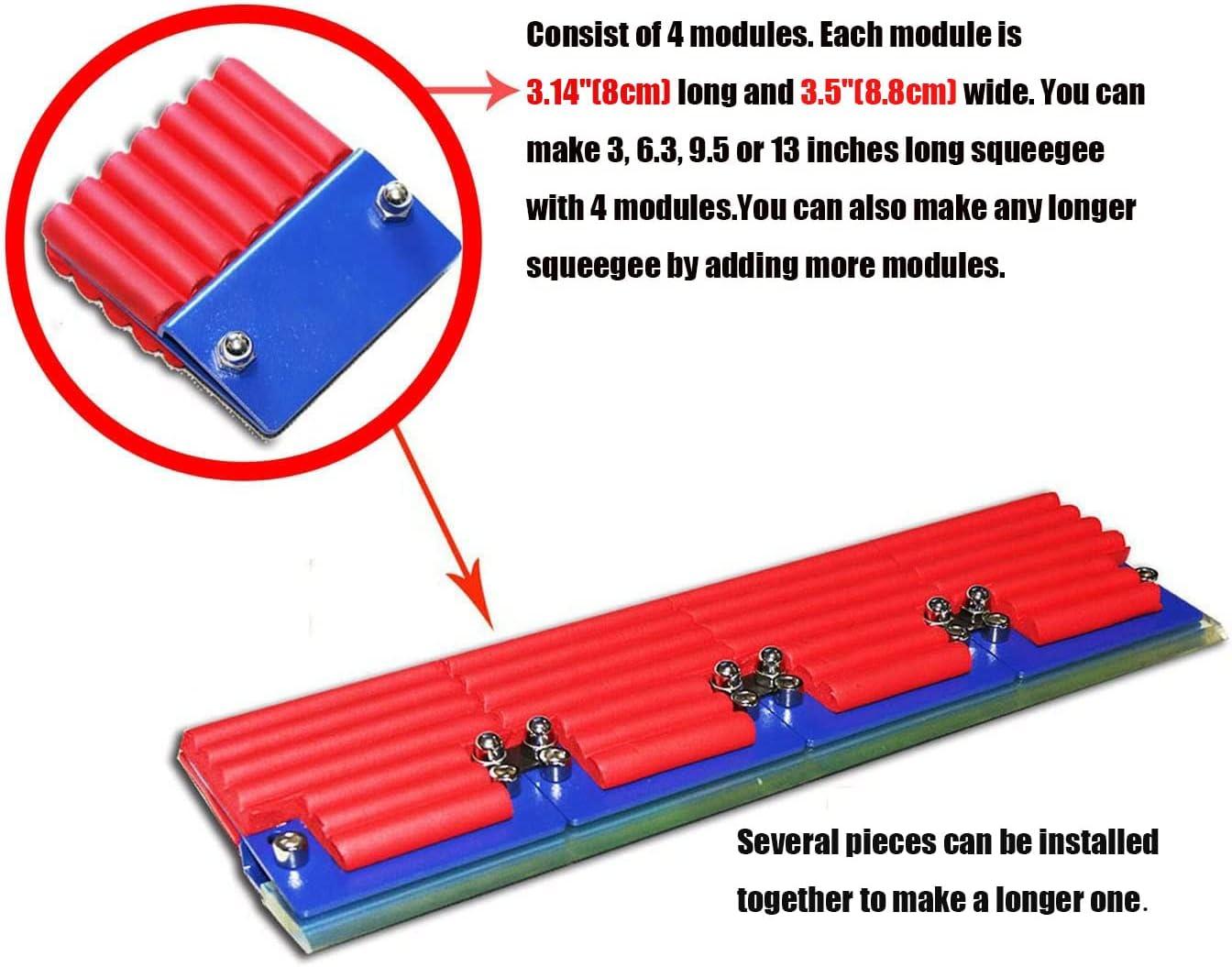INTBUYING 13 Modular Screen Printing Squeegee Assembling Metal Scraper ...