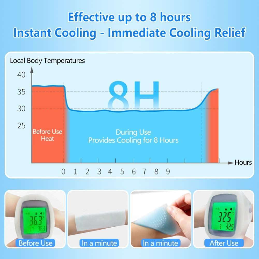 EasYeah Kids Cooling Patches for Fever Relief - 10 Sheets, Soothes Pain ...