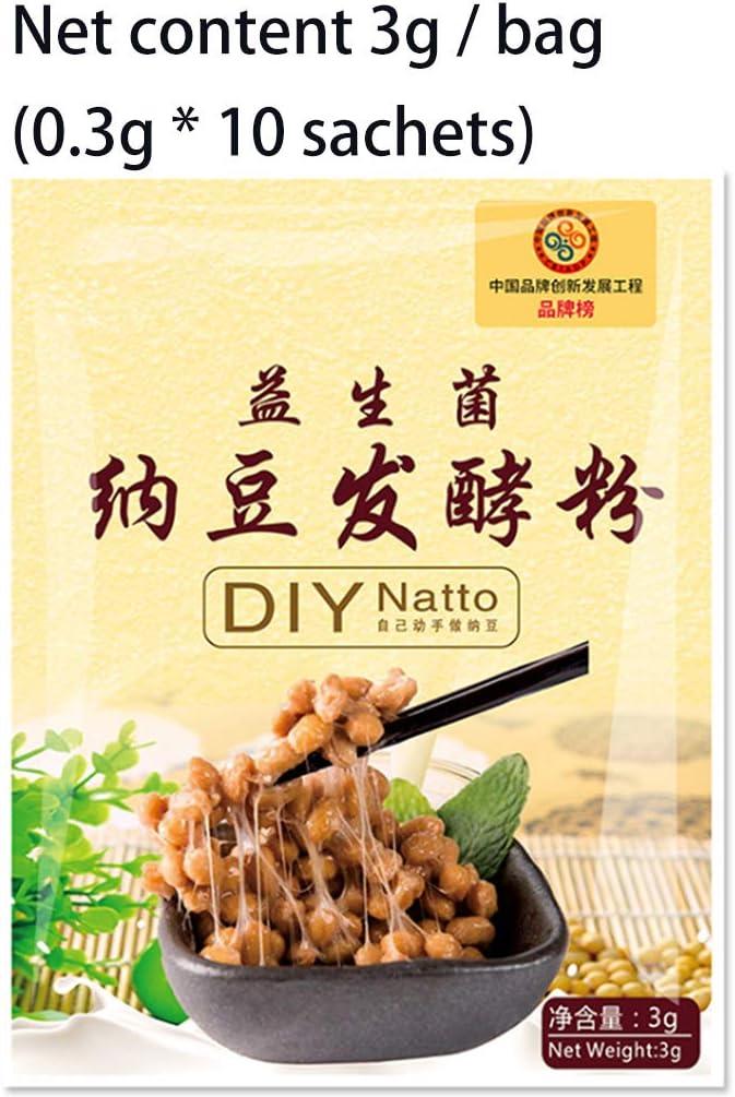 3g/pack DIY Natto Powder Bacillus Sticky Fermented Soy Beans Yeast for ...