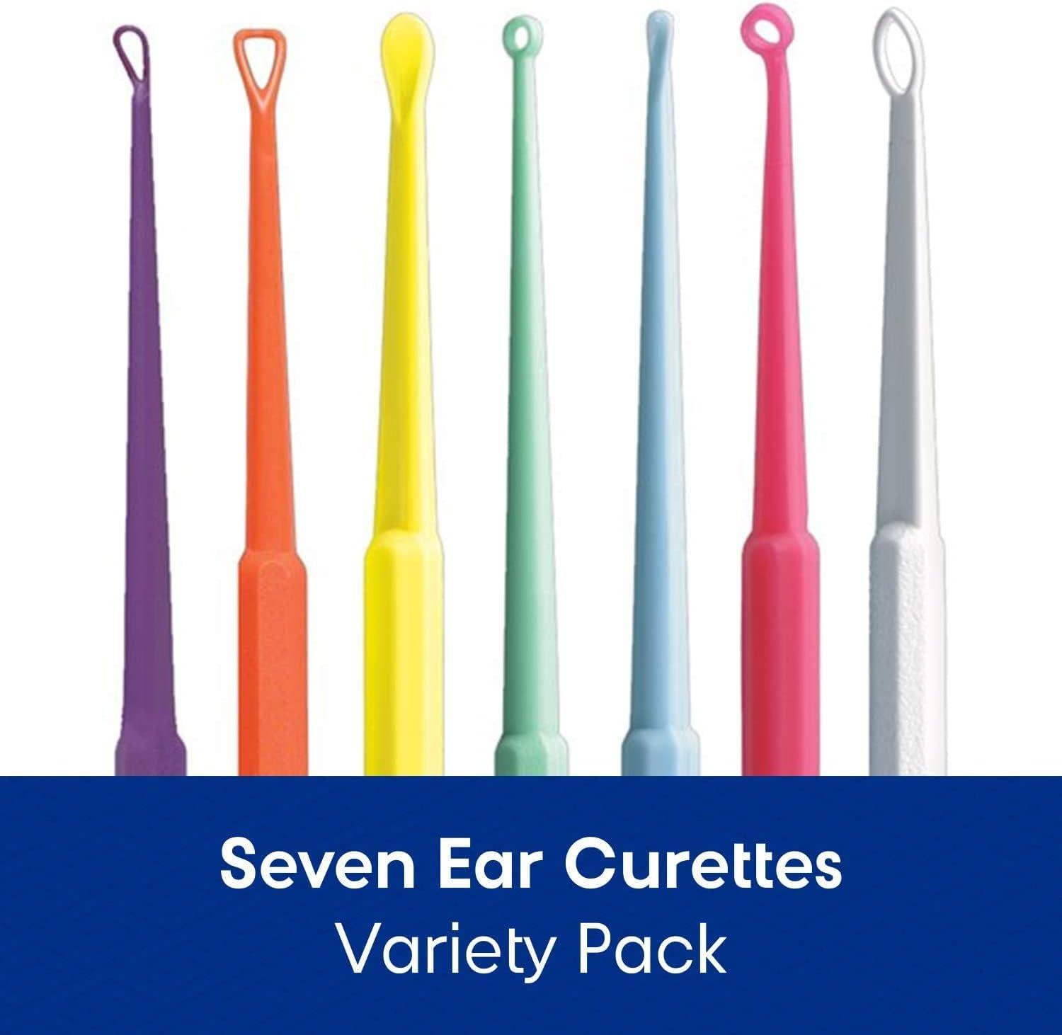Safe Ear Curette Variety Pack - 75 Count Single-Use Plastic Earwax ...