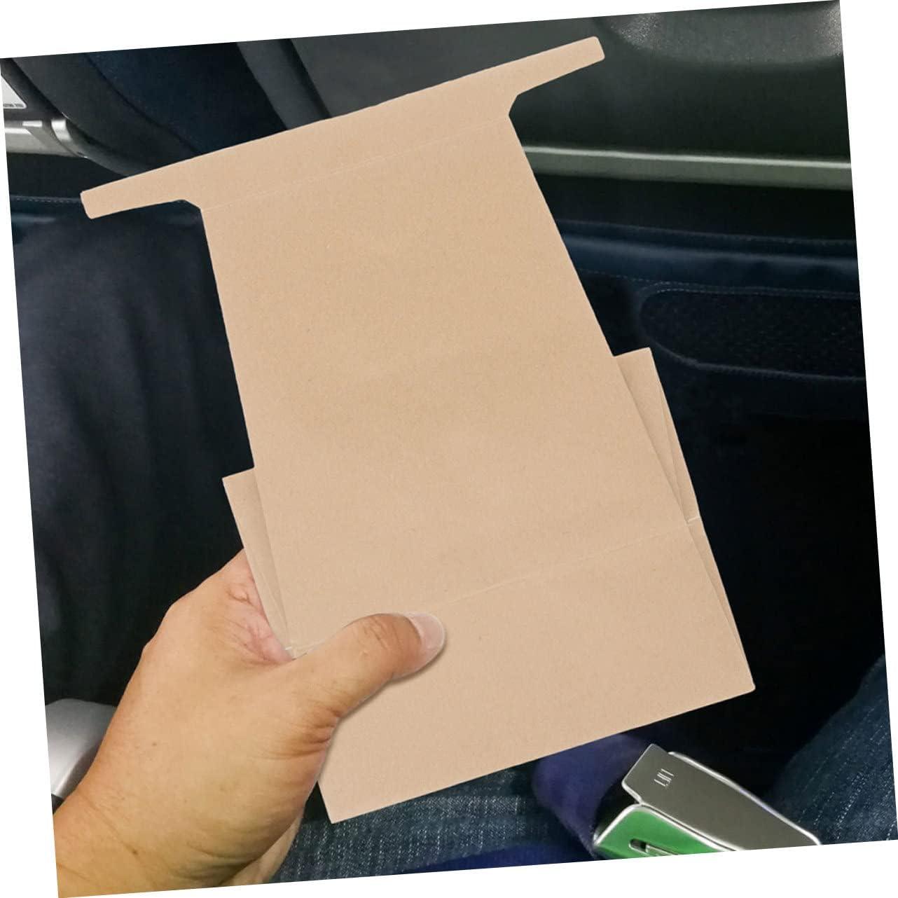 45 Pcs Disposable Vomit Bags | Kraft Paper Sickness Vomit Bags | Light ...