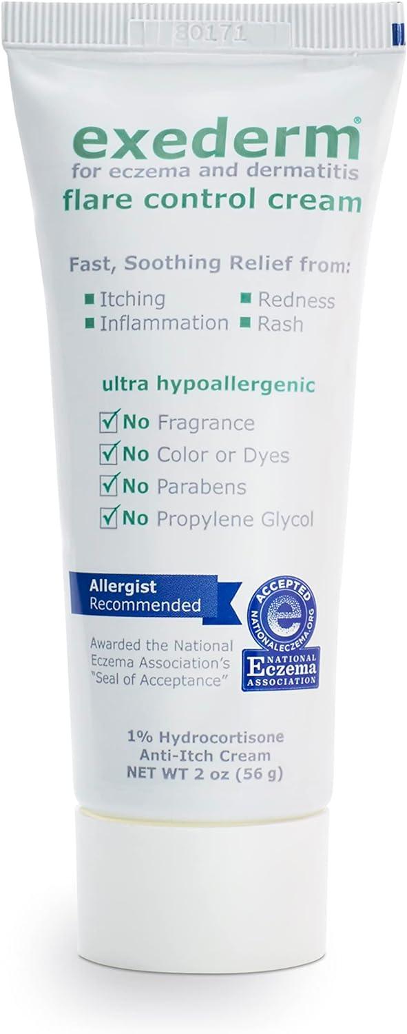 Exederm Flare Control Cream for Eczema & Dermatitis - 2oz (Pack of 1 ...