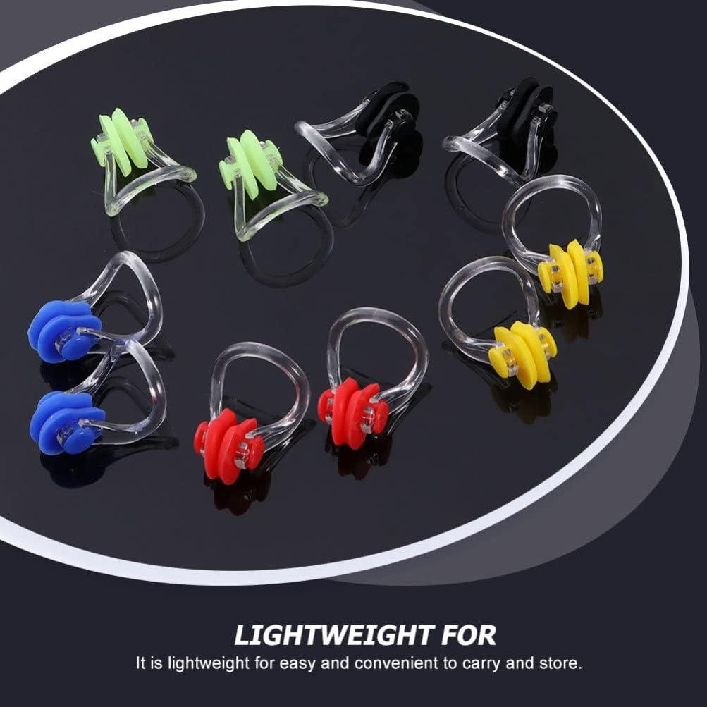 Obuyke 20Pcs Silicone Swimming Nose Clip for Kids and Adults - Ideal ...