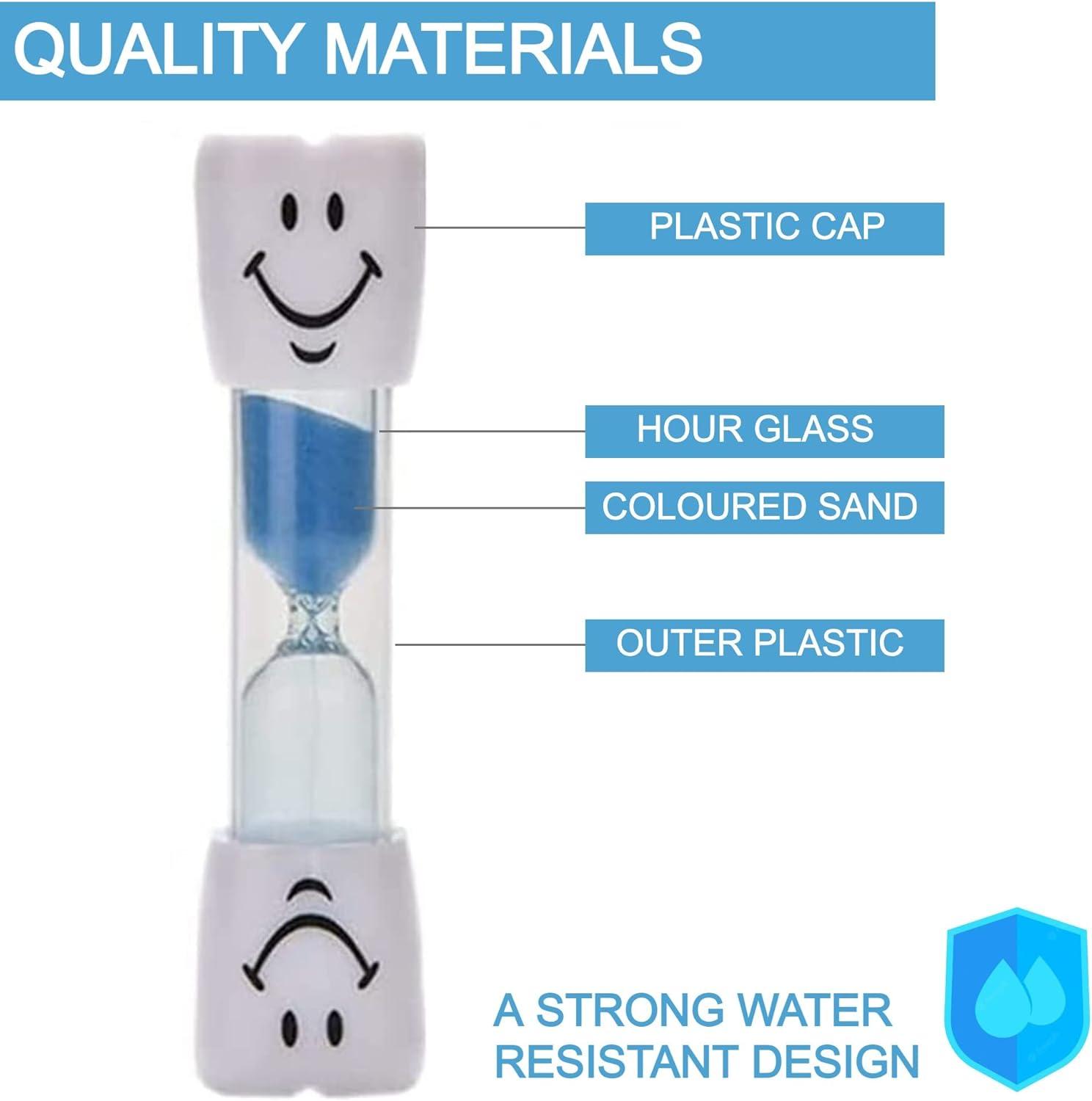 Temple 3PC Tooth Brushing Sand Timer Dental Timer for Kids. Countdown ...