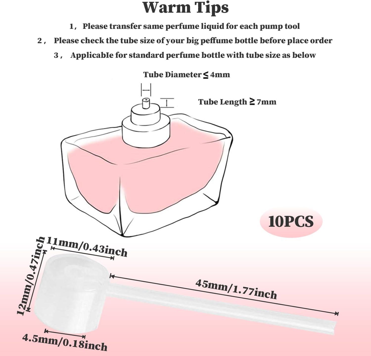 Perfume Dispenser Pump Plastic Perfume Dispenser Reusable Perfume ...