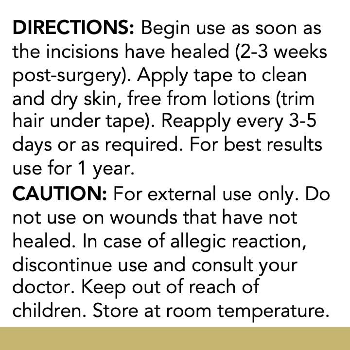 Silicone Scar Tape for Post-Op Scar Management - 0.5in x 120in ...