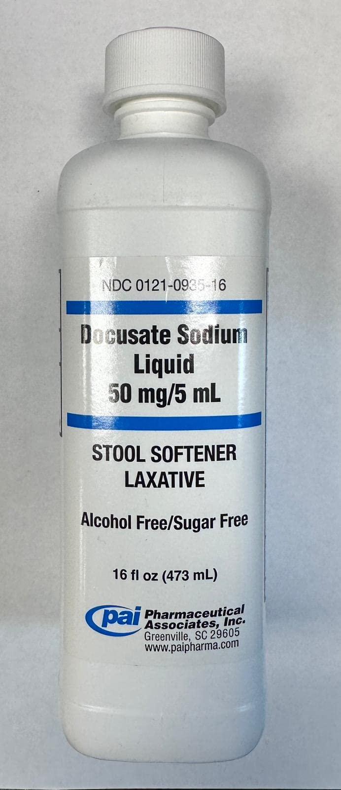 Docusate Sodium Liquid 50mg/5ml - Alcohol & Sugar Free - Cherry Vanilla Flavor - 16 fl oz | Buy ...