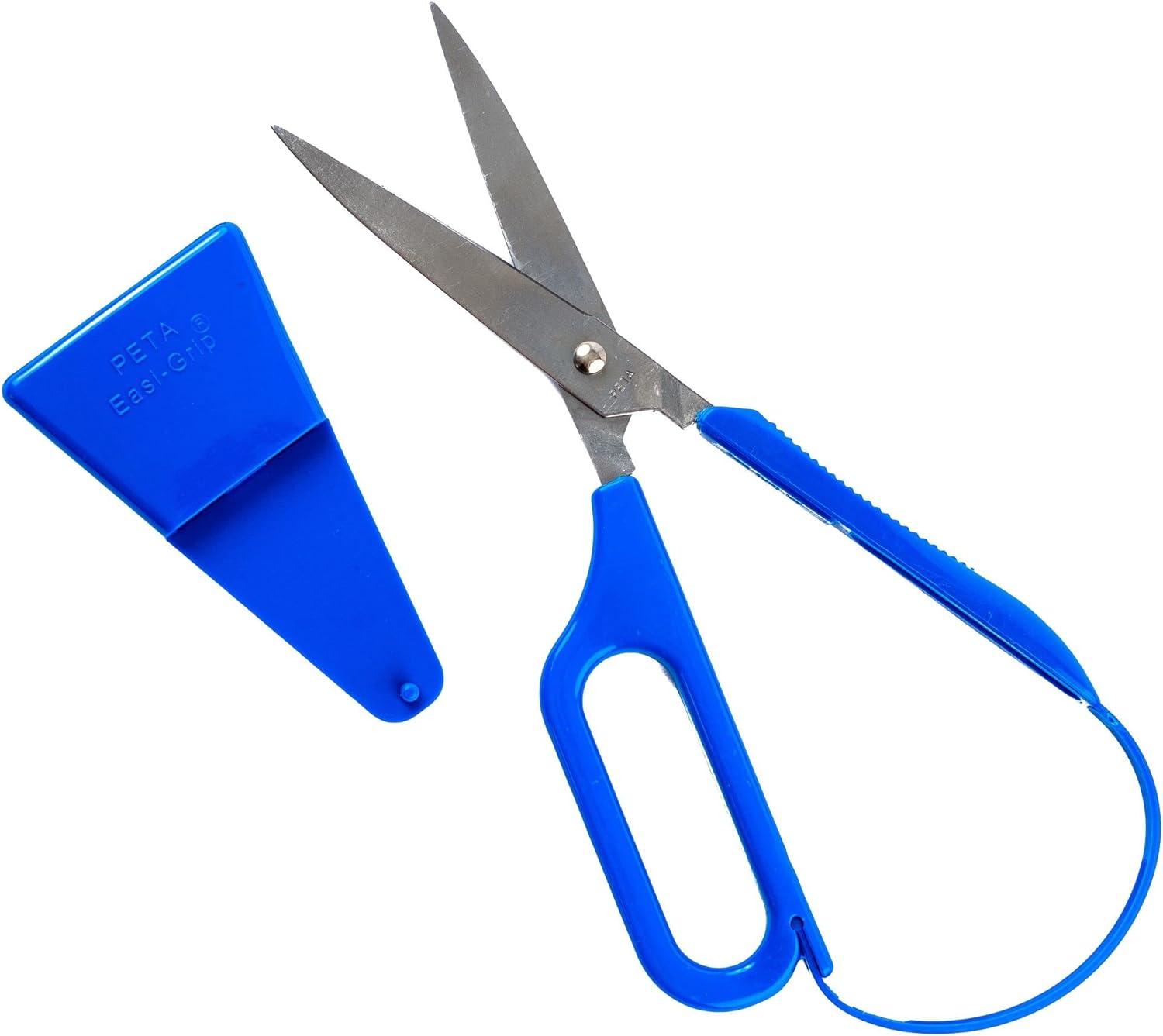PETA Easi-Grip Long Loop Scissors Stainless Steel and Polymer Long Loop ...