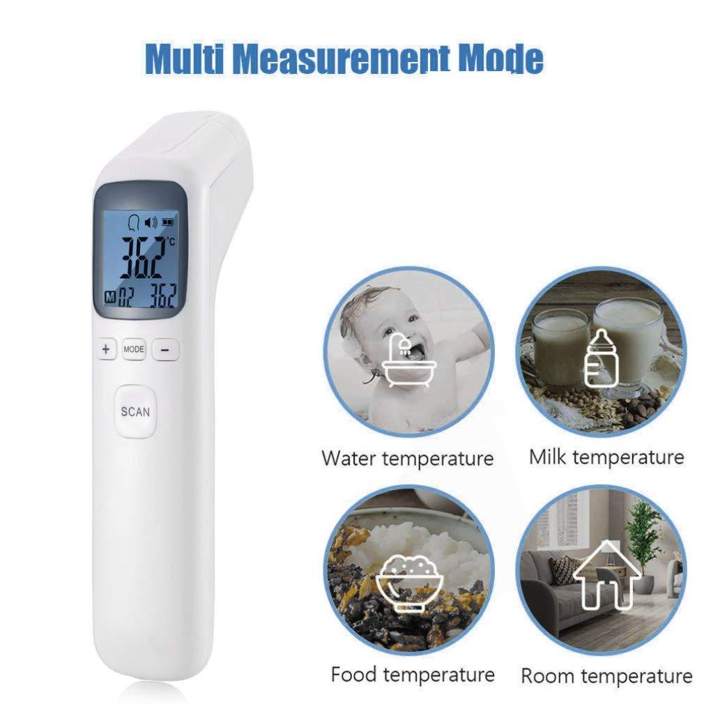 Non-Contact Infrared Forehead Thermometer - Digital Body Temperature Device for Adults, Kids ...