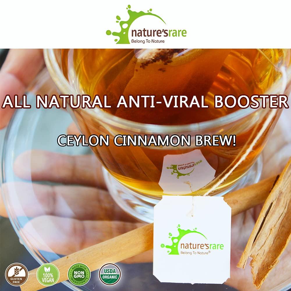 Organic Ceylon Cinnamon Tea Brew - 40 Sachets (2 Pack) | Pure Ceylon ...