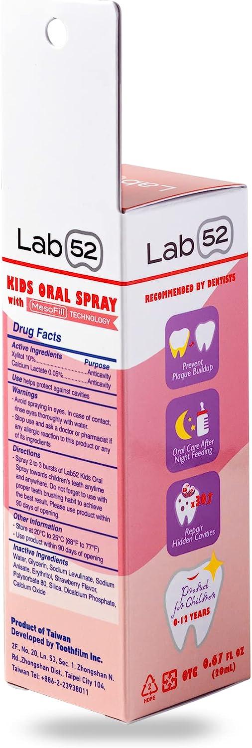 LAB52 Children Toothpaste Helper - Anticavity Mouth Spray with MesoFill Technology, Fluoride ...