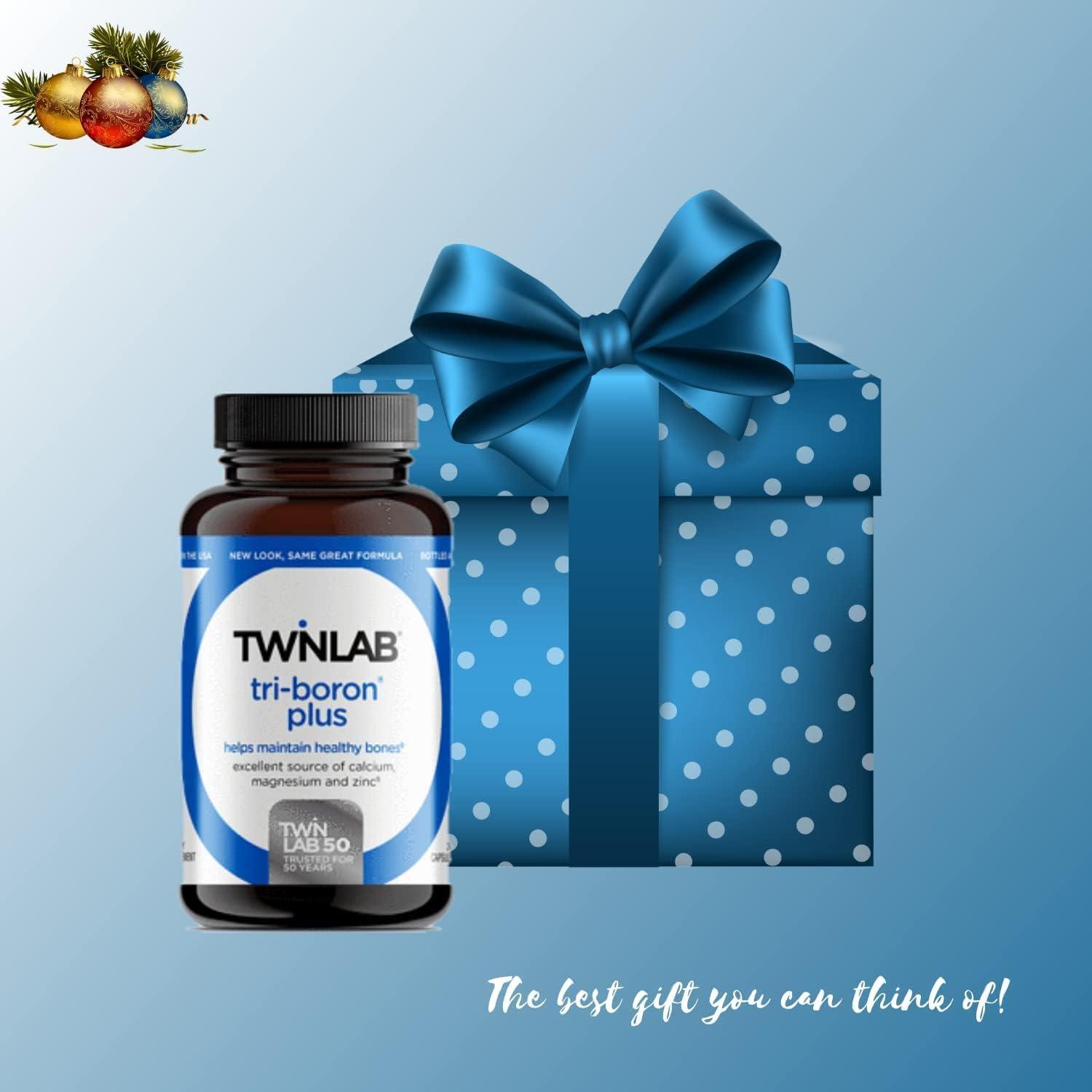 Twinlab Tri-Boron Plus Caps - 3mg 240 Capsules - Bone Health Calcium ...