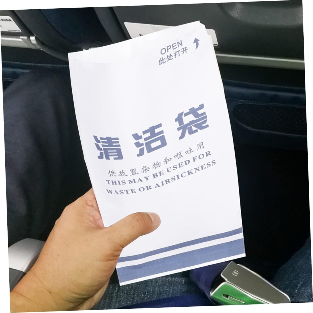 Healvian Disposable Vomit Bags - Pack of 50 - Ideal for Travel, Car ...