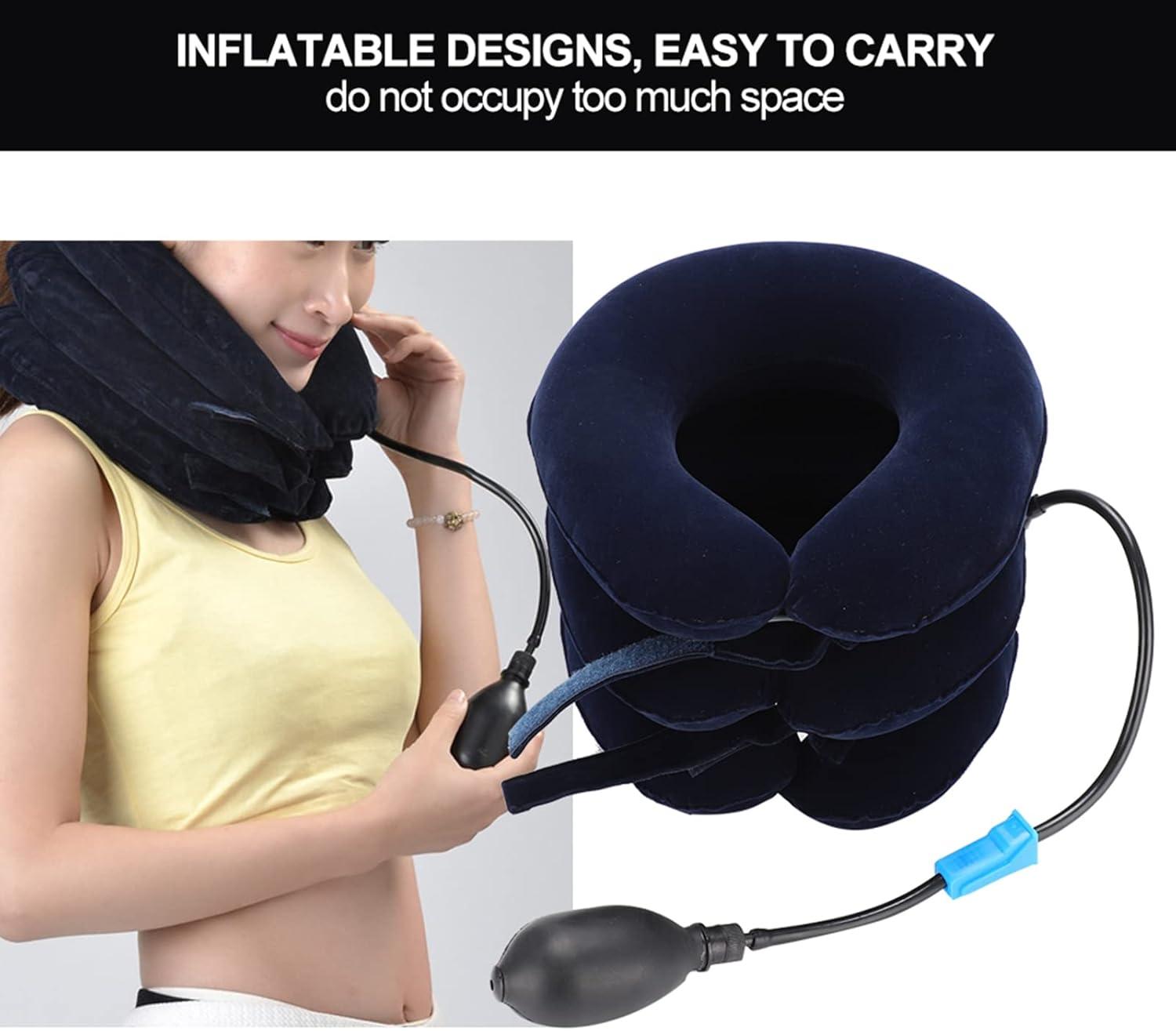 Buy Inflatable Neck Brace & Stretching Device - Breathable Neck ...