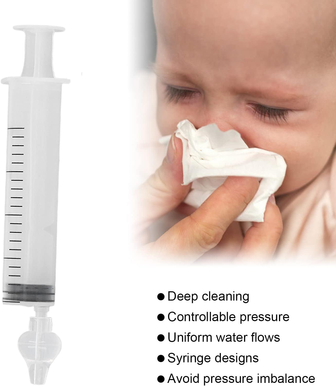 Professional Syringe Baby Nasal Irrigator 4pcs Reusable Portable 20ml ...
