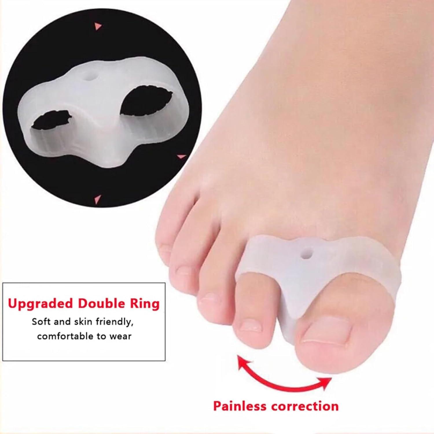 Yileegoo Silicone Toe Separator for Hammer Toe Relief | Metatarsalgia ...
