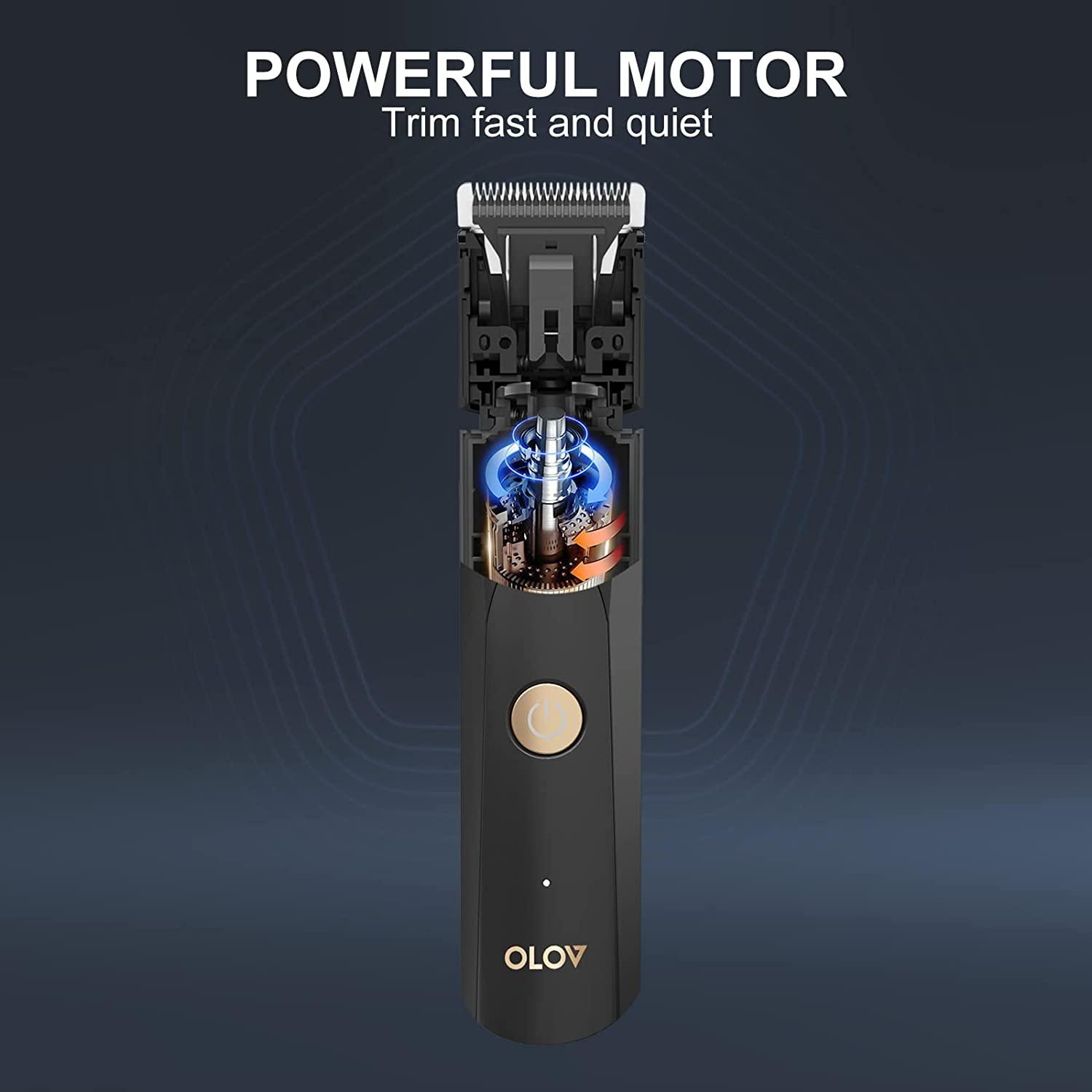 OLOV Electric Groin Hair Trimmer for Men - Ball & Nose Hair Trimmer ...
