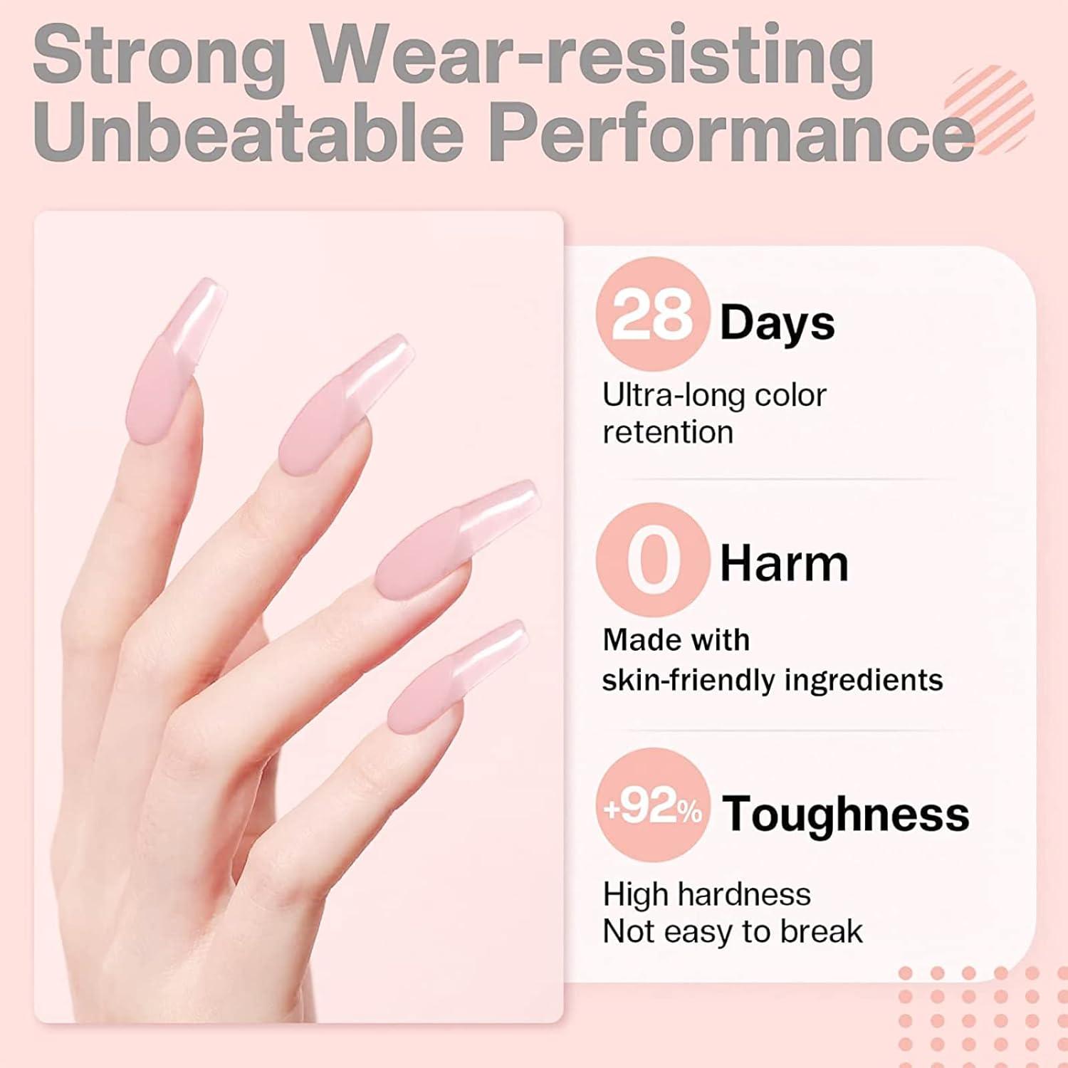 15ml White Poly Gel Nail Builder for Beginners - Nail Extension ...