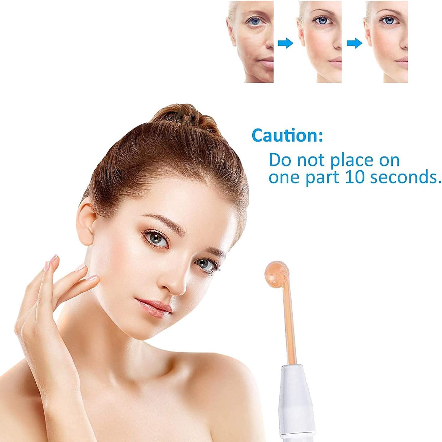 Portable High Frequency Facial Machine with 4 Glass Tubes - Handheld ...