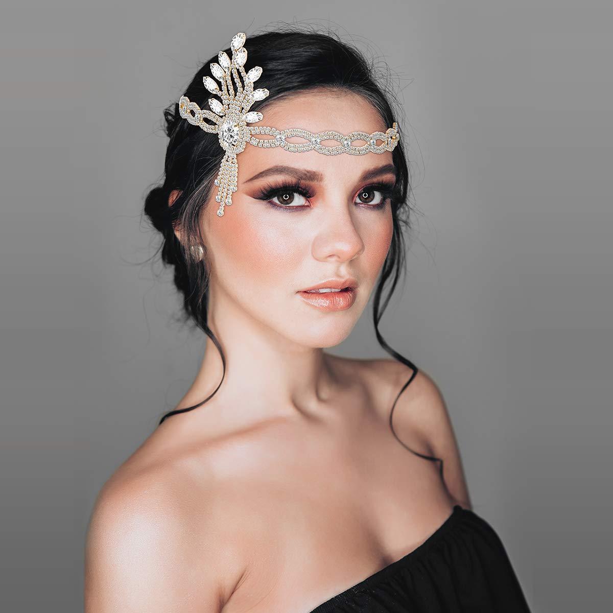 1920s Vintage Headdress for Women | Crystal Hairband & Headpiece Set ...