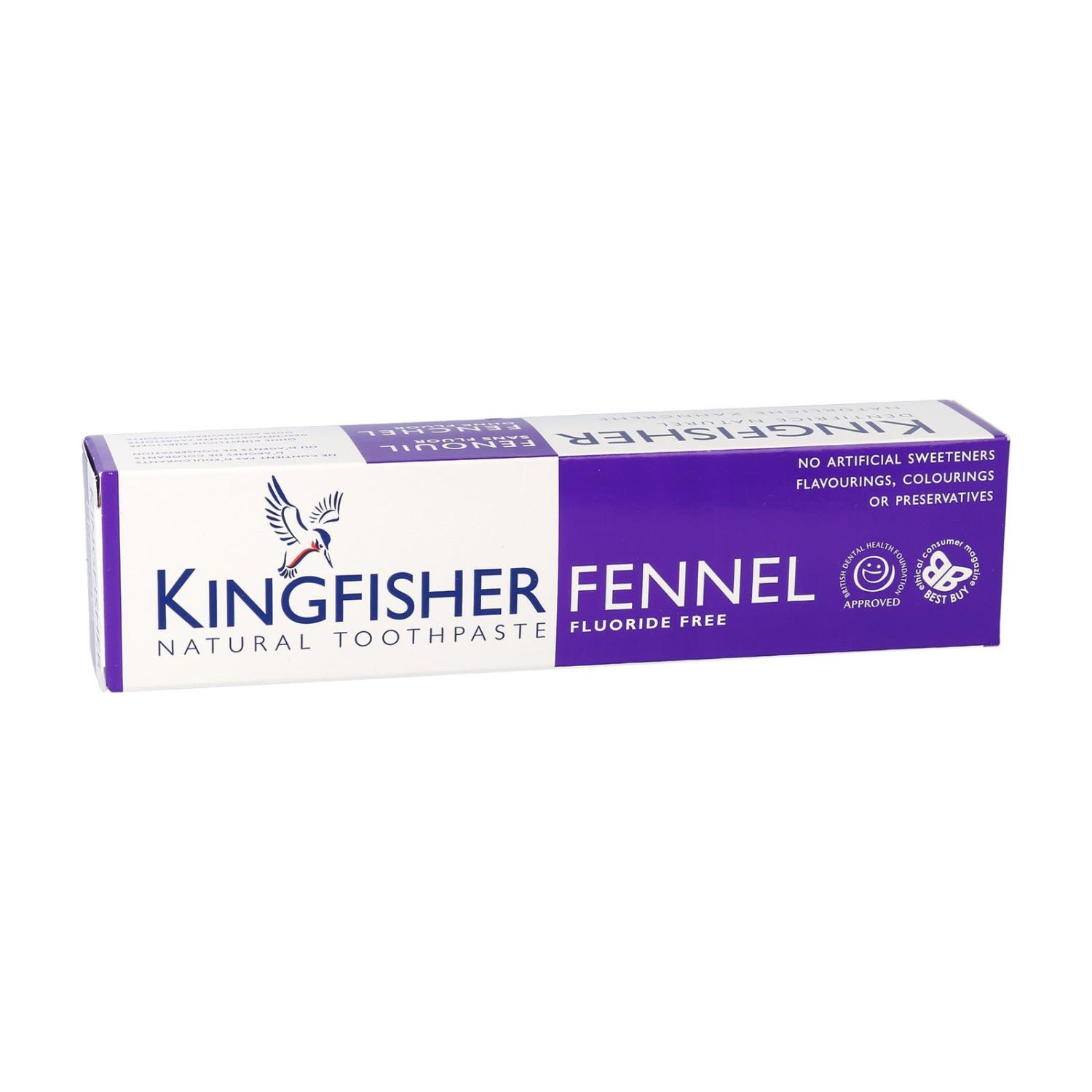 Buy Kingfisher Fennel Toothpaste 100ml - Fluoride-Free Natural Oral ...