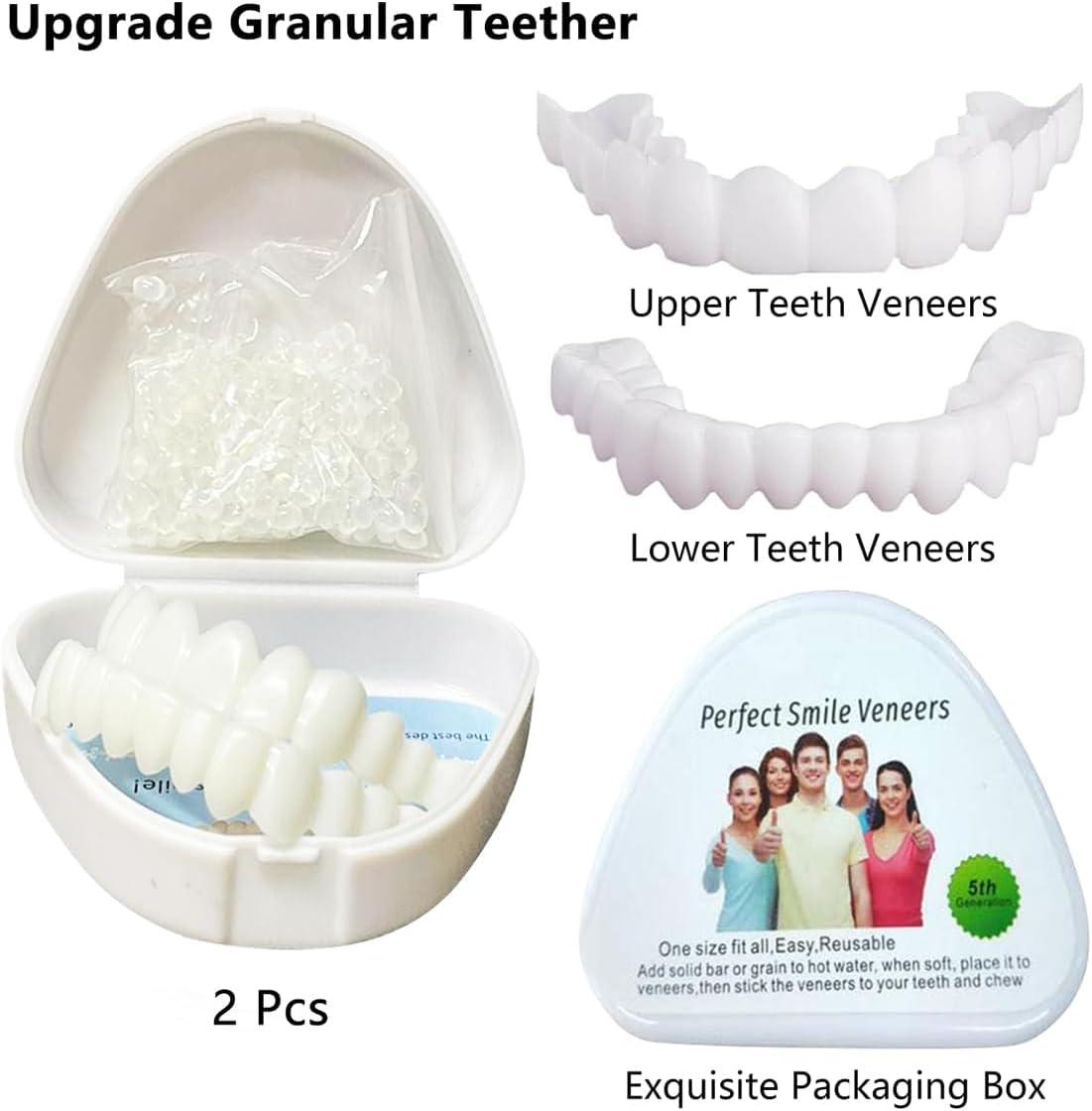 Shop WTTFC Teeth for Plug-In | 2 Pairs of Provisional Dentures ...