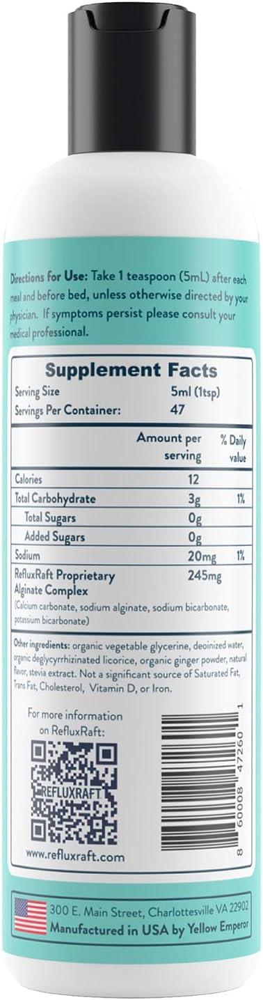 REFLUXRAFT Natural Heartburn Acid Reflux Support Supplement - 47 ...